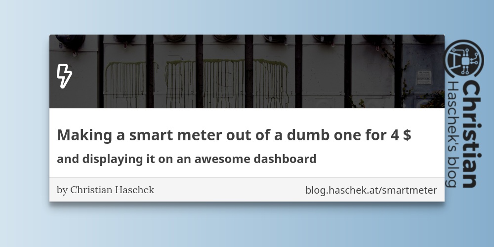 Making a smart meter out of a dumb one for 4